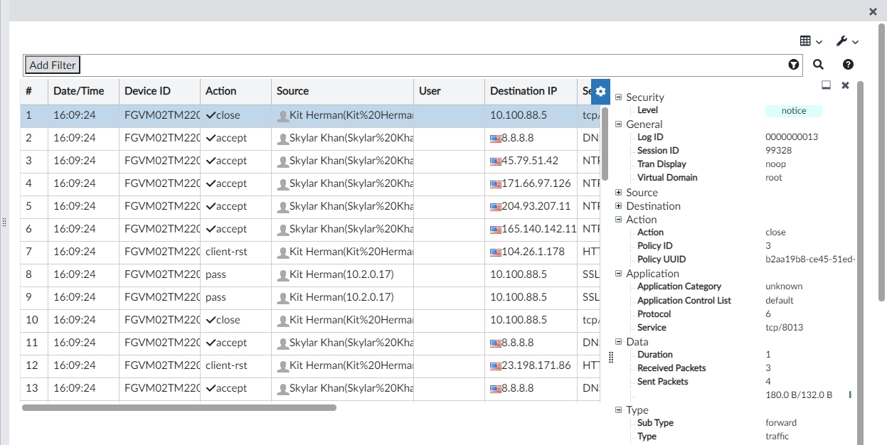Viewing message details | FortiAnalyzer 7.6.3 | Fortinet Document Library